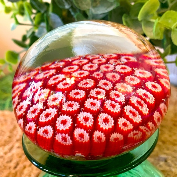 Accents | Vintage Glass Dome Paperweight Euc | Poshmark